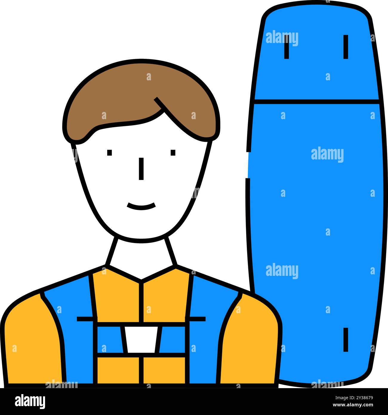 wakeboarding sport icon color illustration Stock Vector Image & Art - Alamy