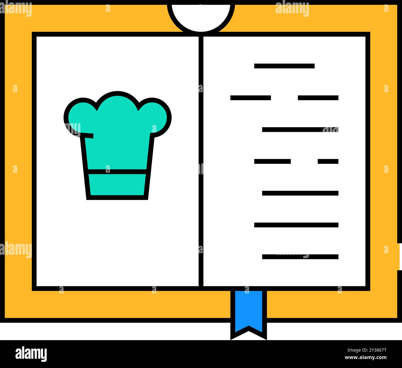 cook book icon color illustration Stock Vector Image & Art - Alamy