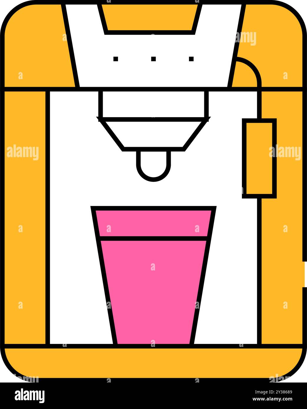 coffee machine sign icon color illustration Stock Vector Image & Art ...