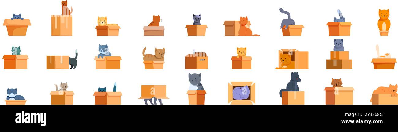 Stray cat bin Stock Vector Images - Alamy