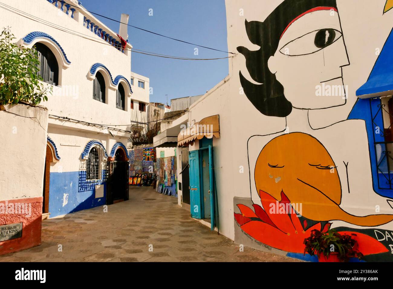 the fortified city of Asilah, on the northwestern tip of Morocco, 42 ...