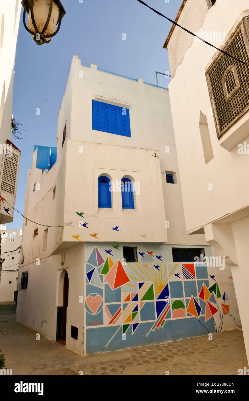 the fortified city of Asilah, on the northwestern tip of Morocco, 42 ...