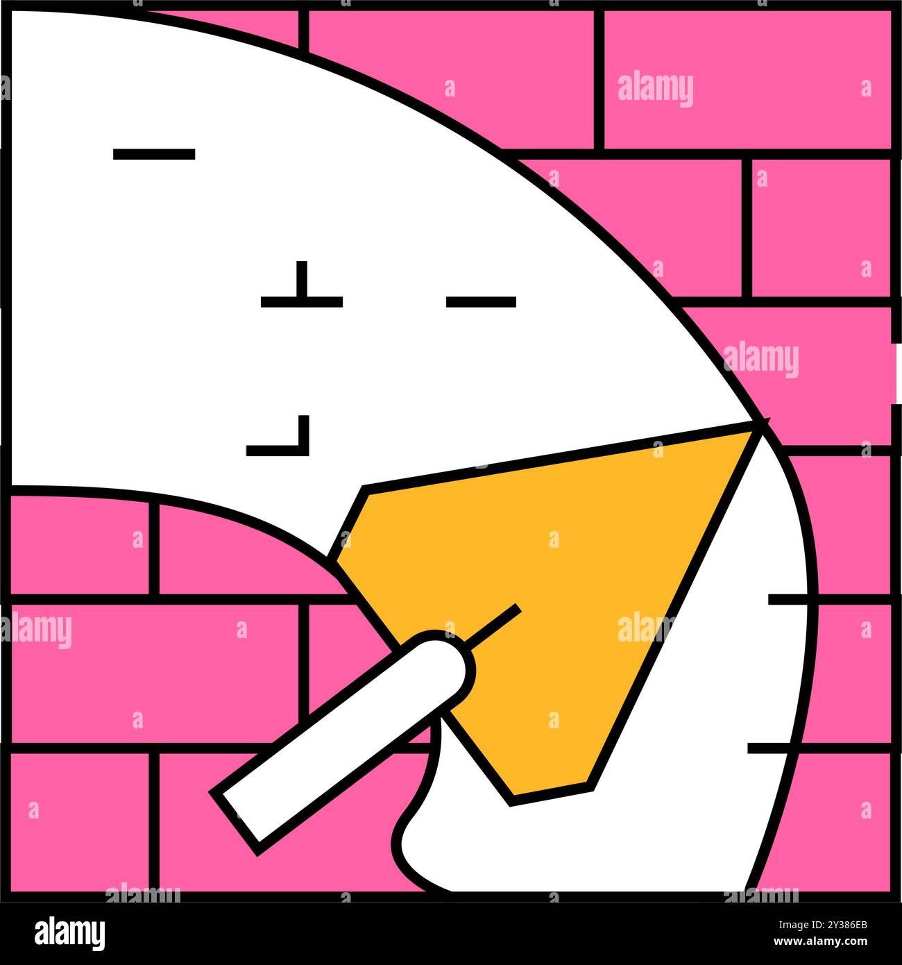 wall plaster icon color illustration Stock Vector Image & Art - Alamy