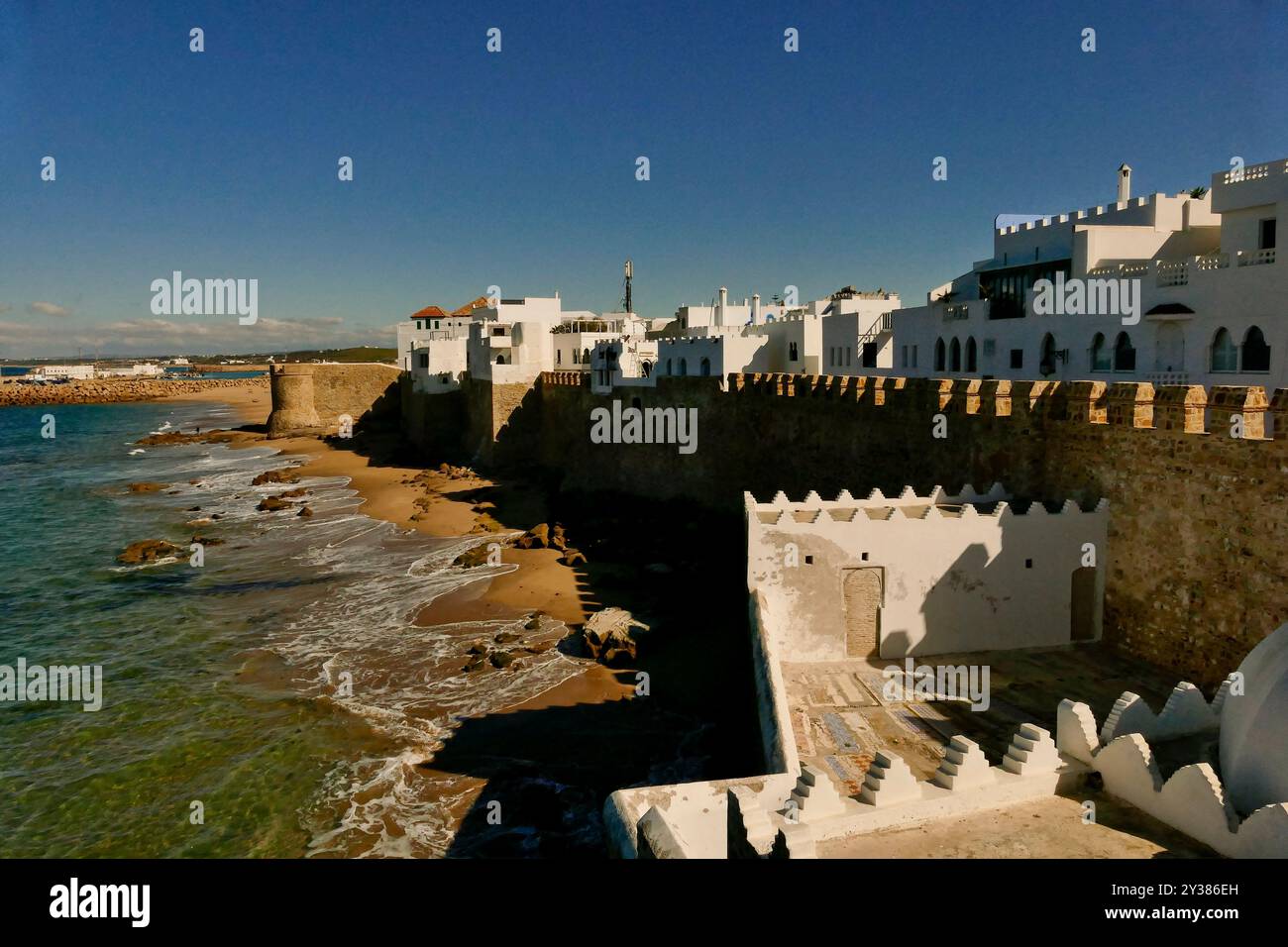 the fortified city of Asilah, on the northwestern tip of Morocco, 42 ...