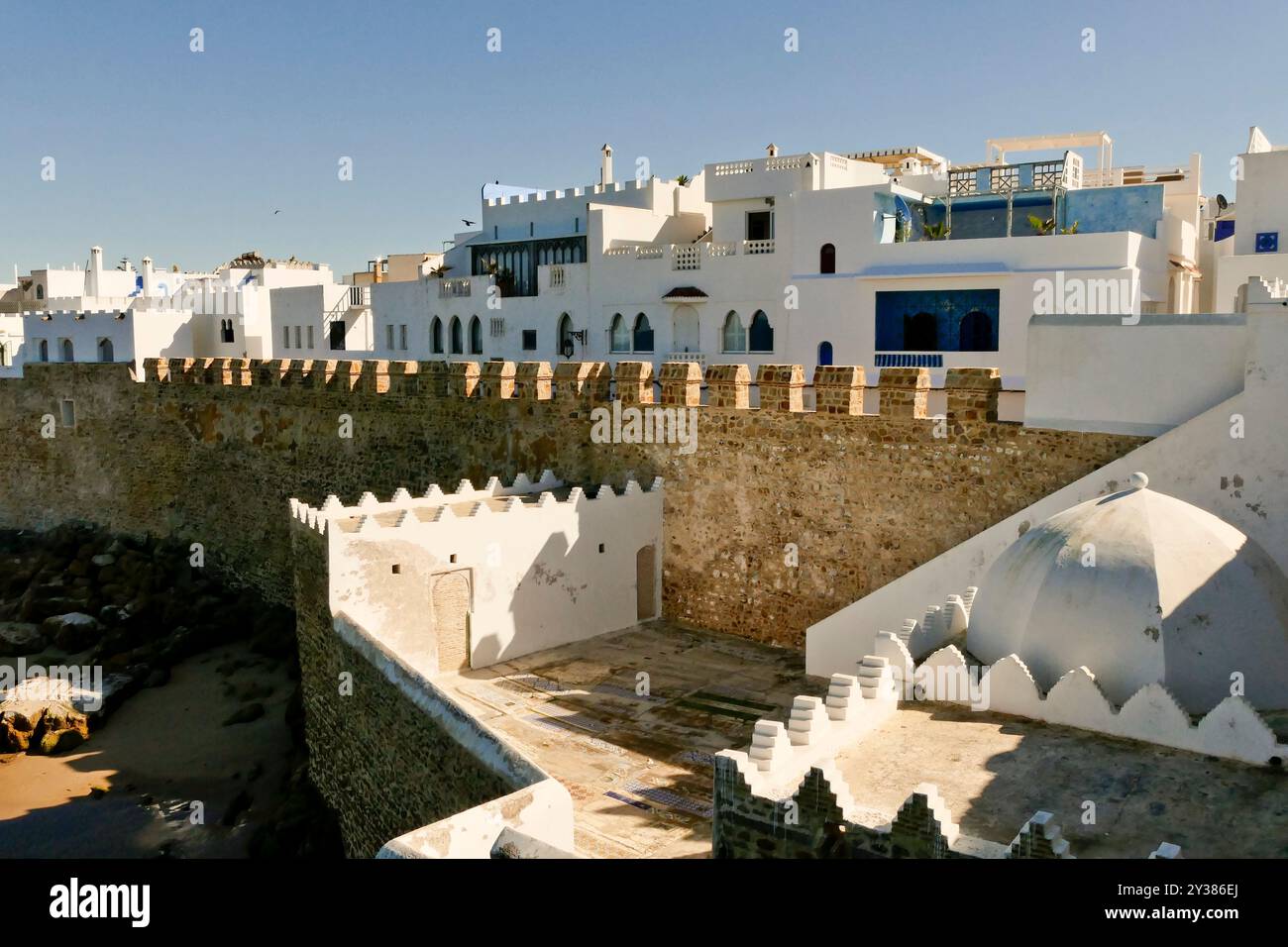 the fortified city of Asilah, on the northwestern tip of Morocco, 42 ...