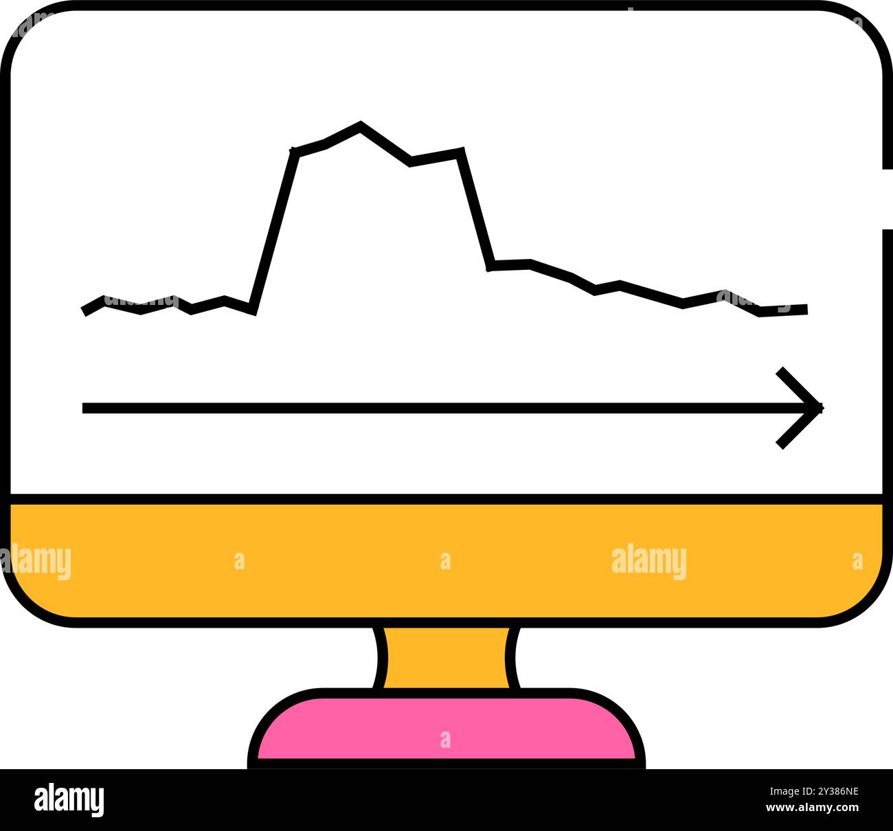 peak voltage surges icon color illustration Stock Vector Image & Art ...