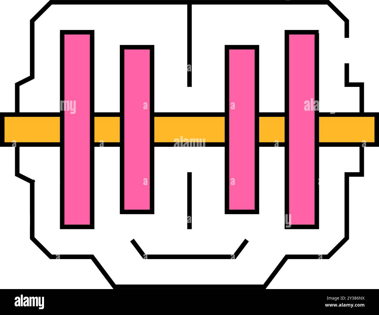 electrical generator icon color illustration Stock Vector Image & Art ...