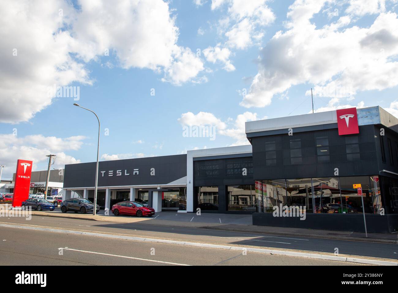 Tesla Parramatta, 45 Church Street, Parramatta NSW 2150 Stock Photo - Alamy