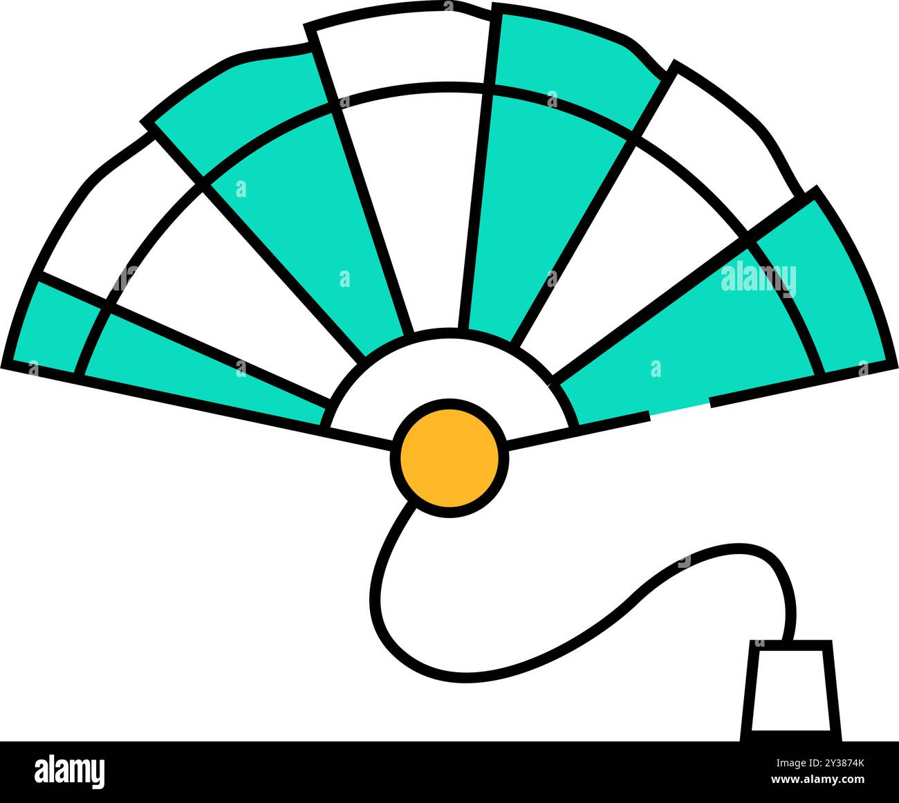 fan retro icon color illustration Stock Vector Image & Art - Alamy