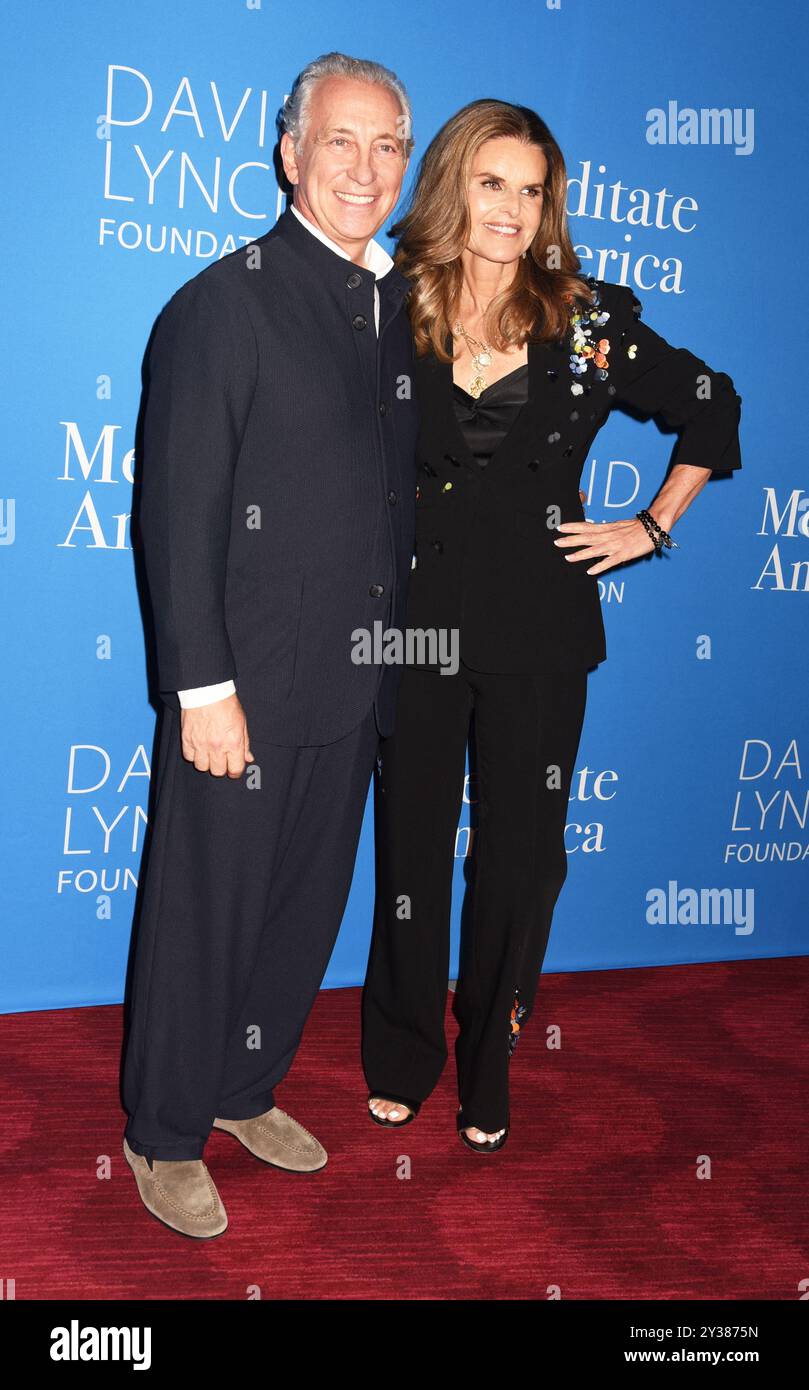 Tony Nader and Maria Shriver at the David Lynch Foundation's Meditate ...