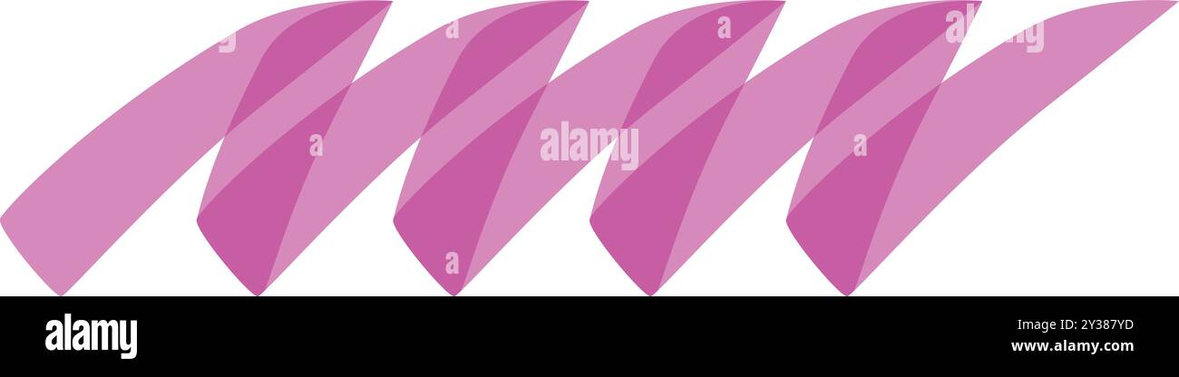 Four bright pink highlighter strokes are overlapping, creating a ...