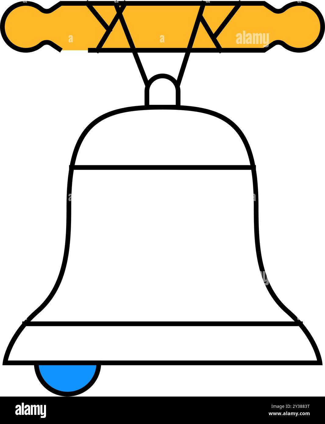 church bell icon color illustration Stock Vector Image & Art - Alamy