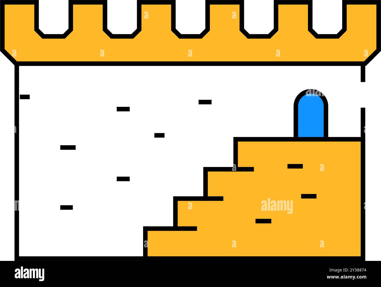 Stone stairs water Stock Vector Images - Alamy