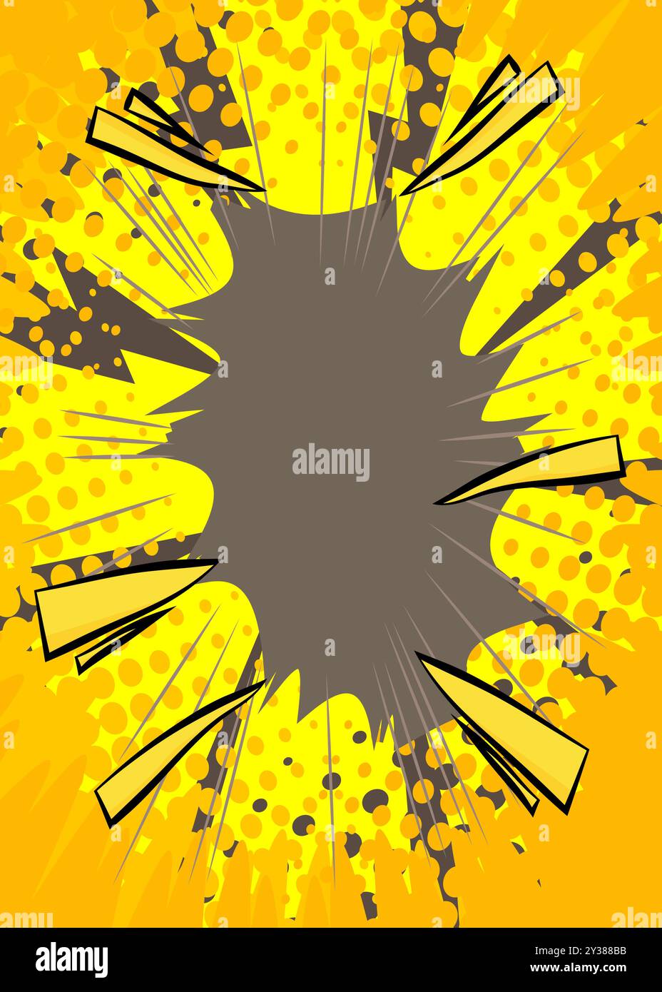 Cartoon gray yellow comic book hi-res stock photography and images - Alamy
