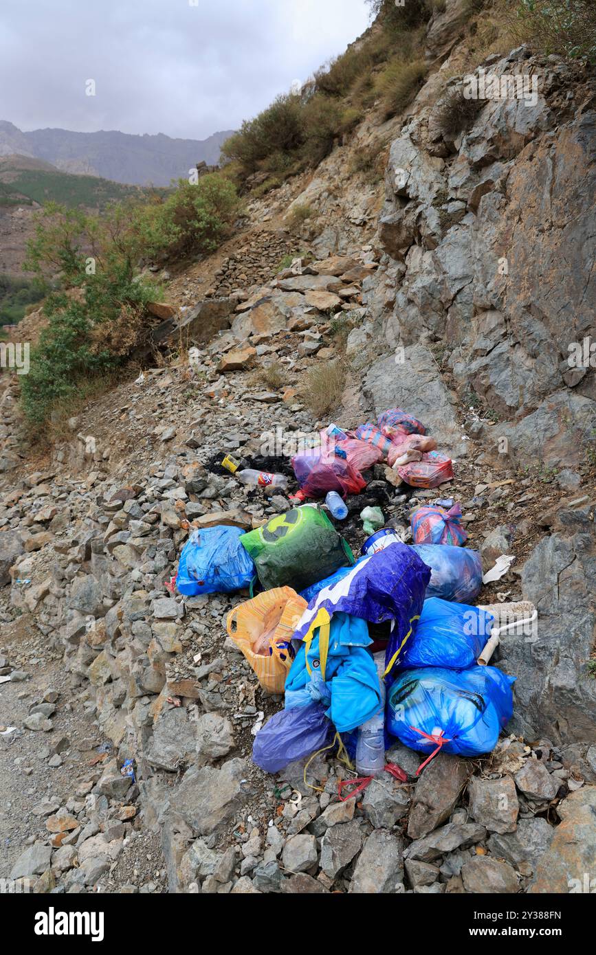 Imlil village located in the High Atlas Mountains at the gates of the ...