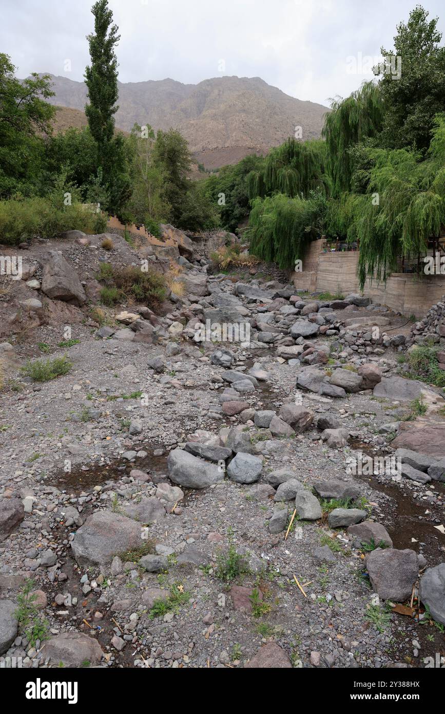 Imlil village located in the High Atlas Mountains at the gates of the ...