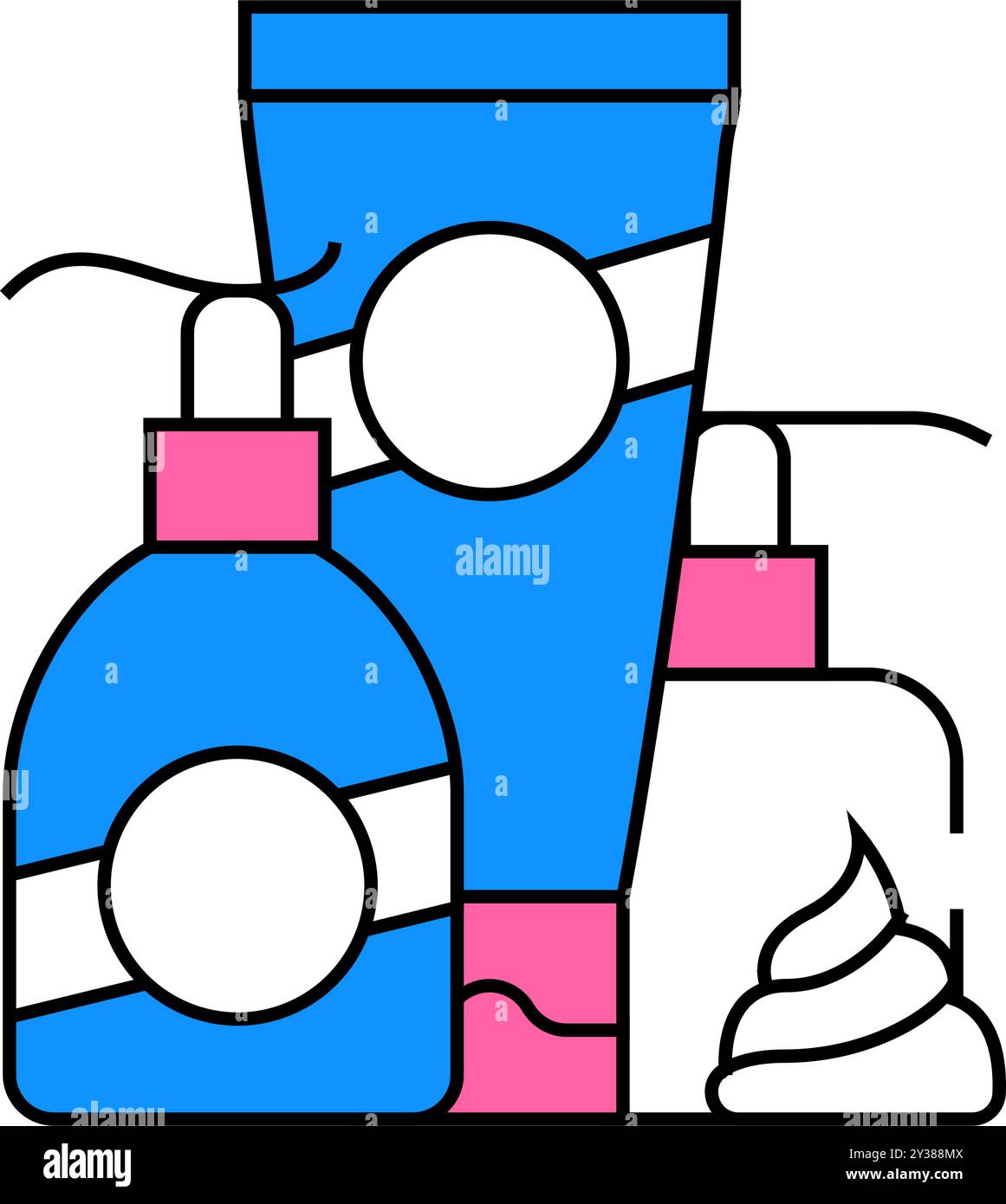 hands cream and lotion icon color illustration Stock Vector Image & Art ...