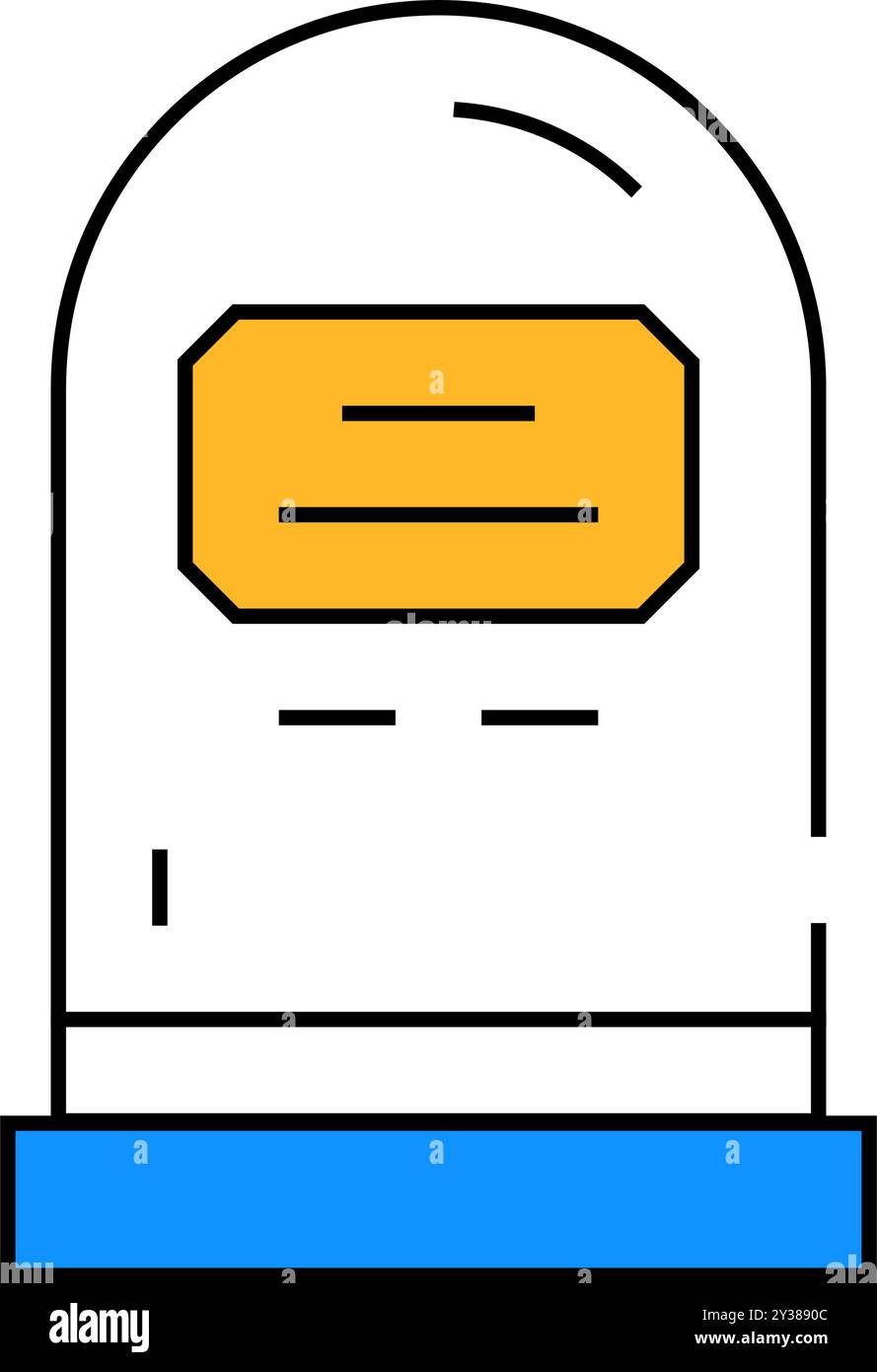 rip tombstone icon color illustration Stock Vector Image & Art - Alamy