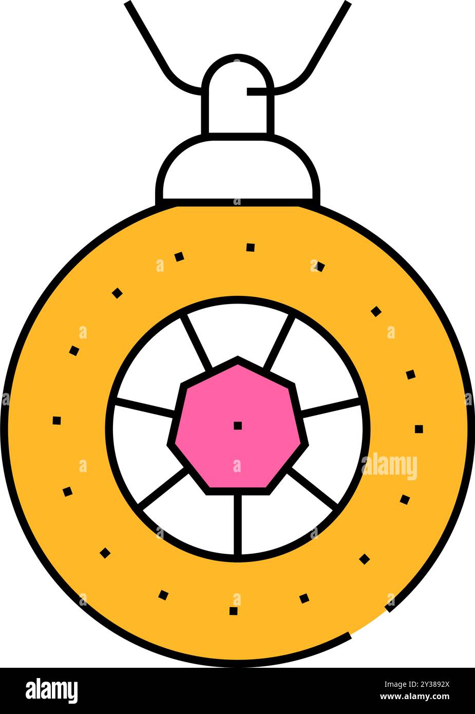 amulet accessory flat icon color illustration Stock Vector Image & Art ...