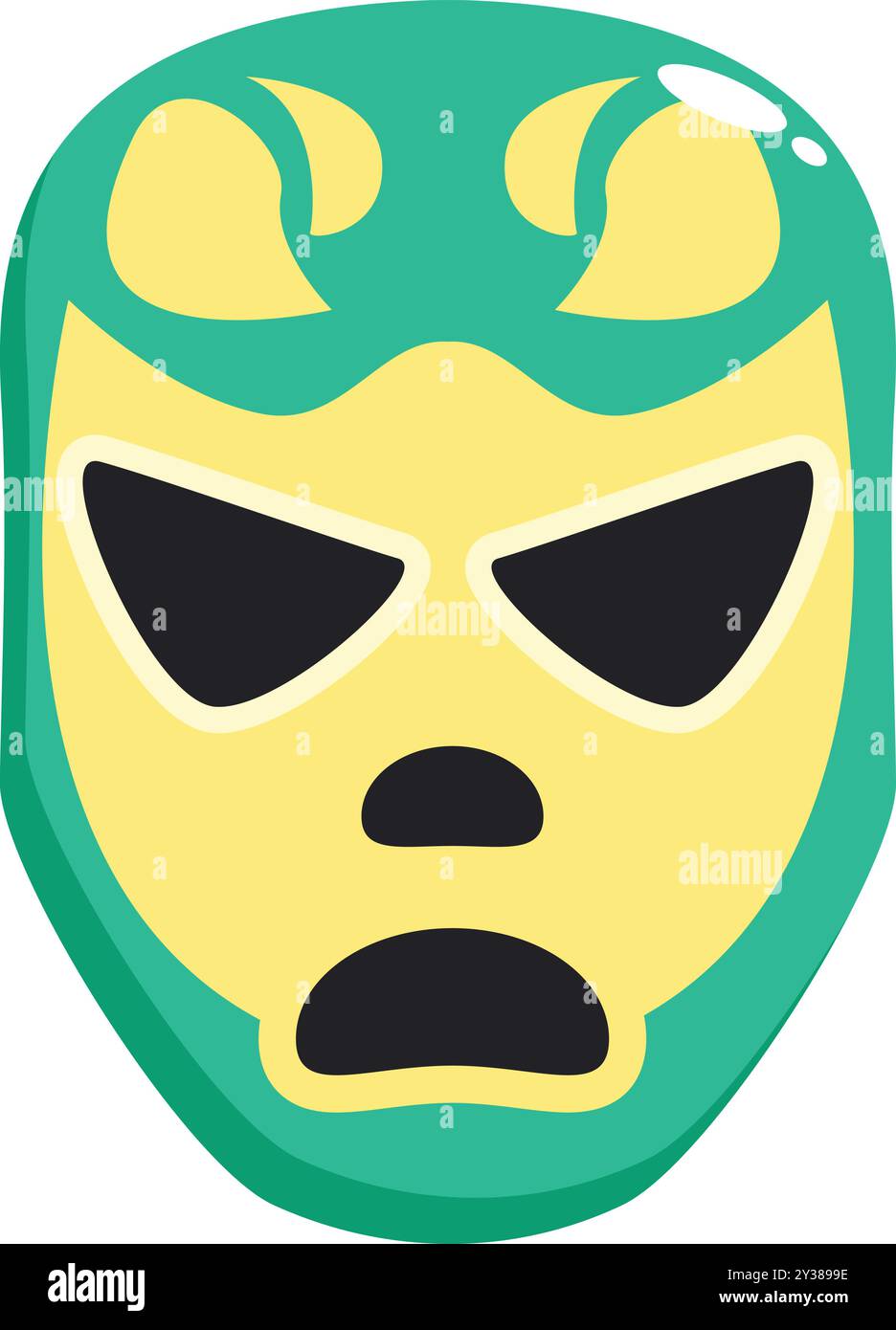 Lucha libre mask expressing anger with open mouth Stock Vector Image ...