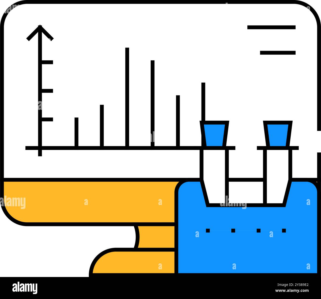 computer analysis of vaccine icon color illustration Stock Vector Image ...