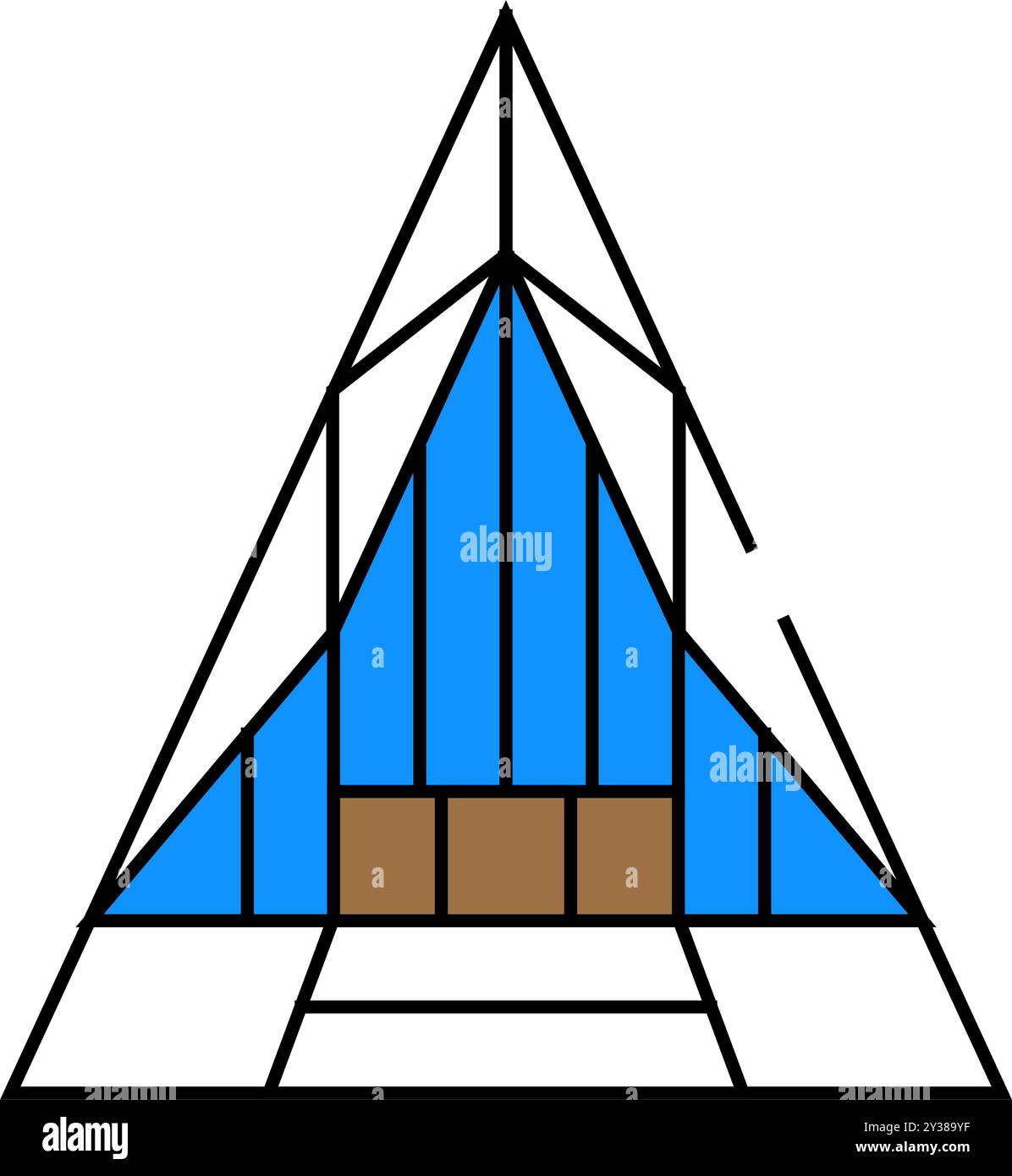 united states air force academy cadet chapel icon color illustration ...