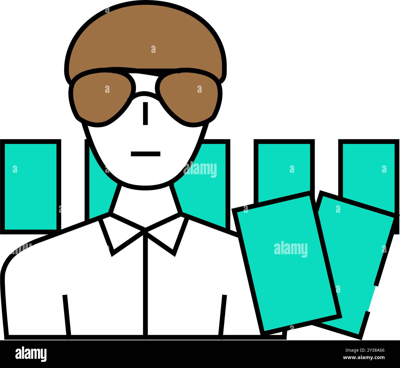 poker game icon color illustration Stock Vector Image & Art - Alamy