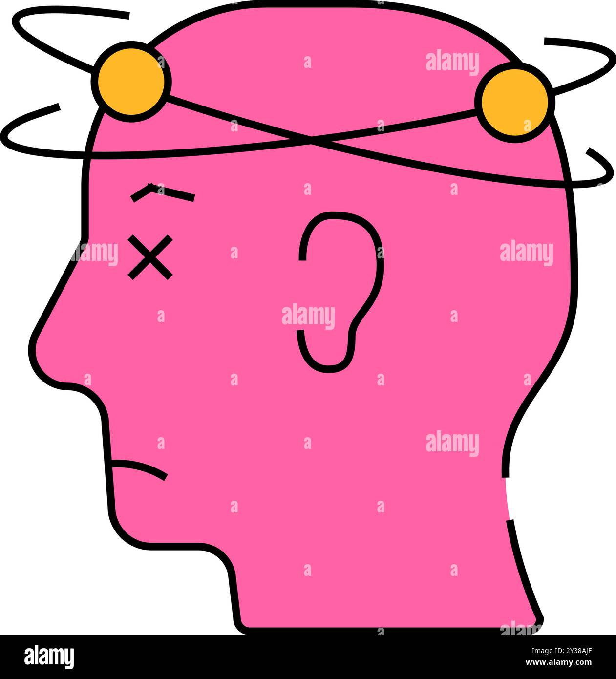 hangover morning sign icon color illustration Stock Vector Image & Art ...