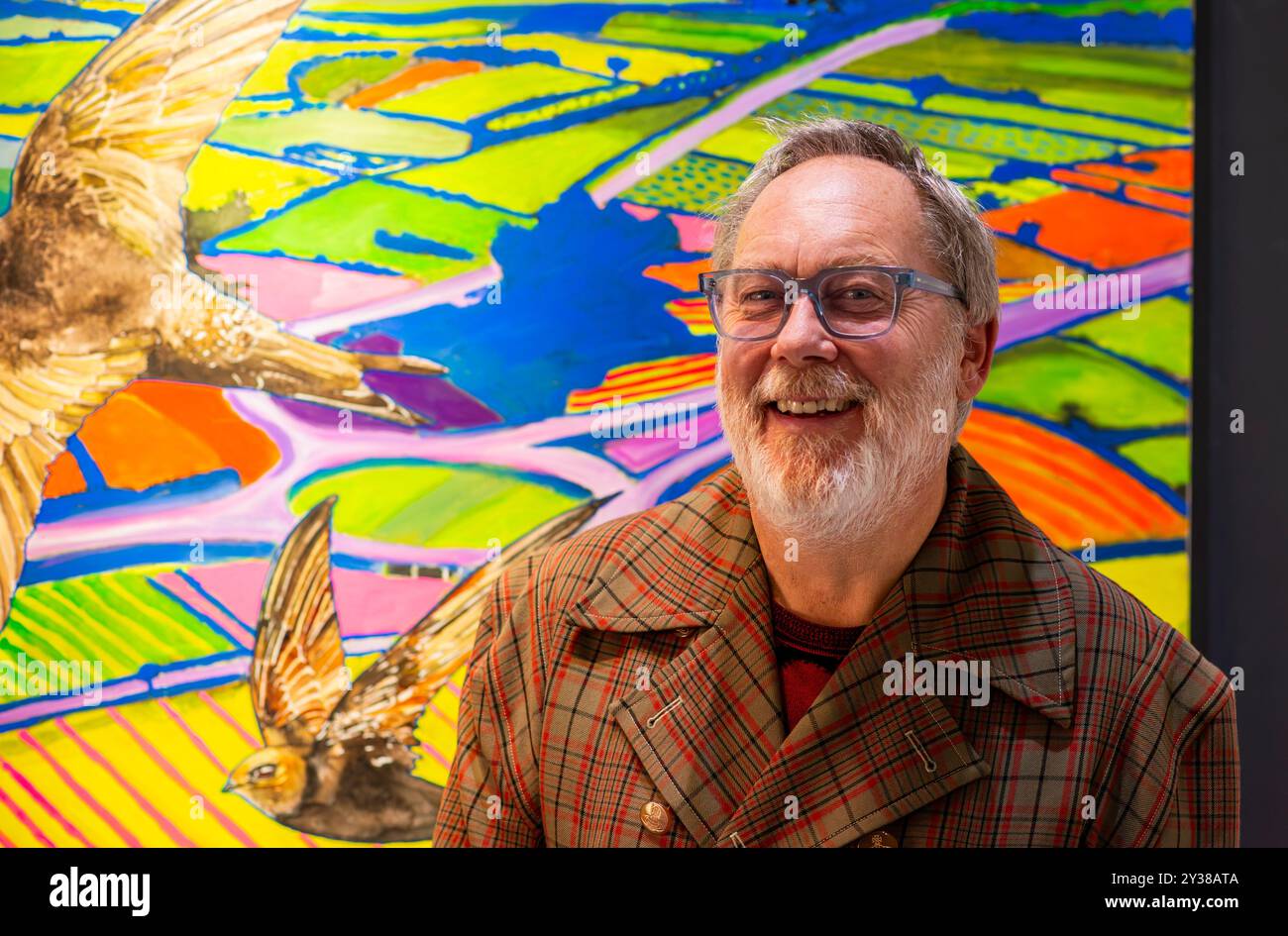 Harrogate, UK. 12th Sep, 2024. Artist and comedian Jim Moir, aka Vic ...