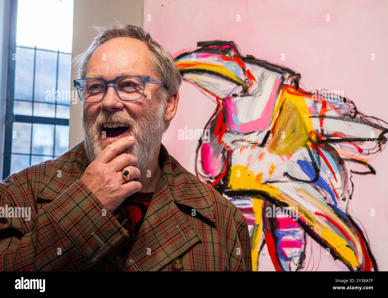 Harrogate, UK. 12th Sep, 2024. Artist and comedian Jim Moir, aka Vic ...