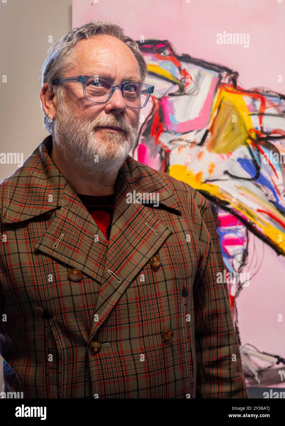 Harrogate, UK. 12th Sep, 2024. Artist and comedian Jim Moir, aka Vic ...