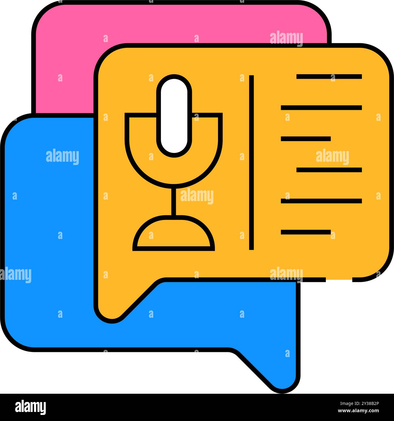 voice chatting with call center icon color illustration Stock Vector ...