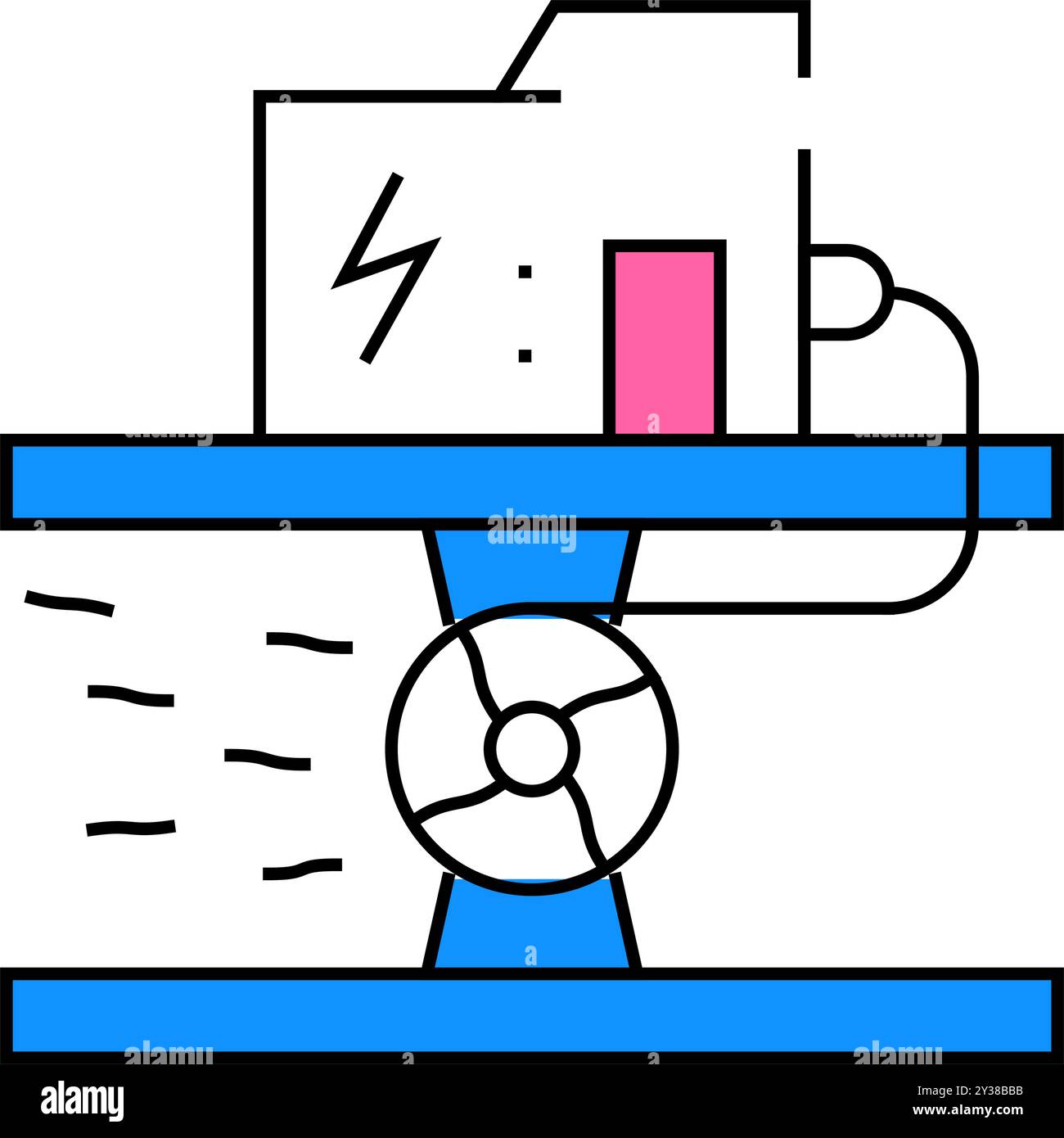 hydro generator icon color illustration Stock Vector Image & Art - Alamy