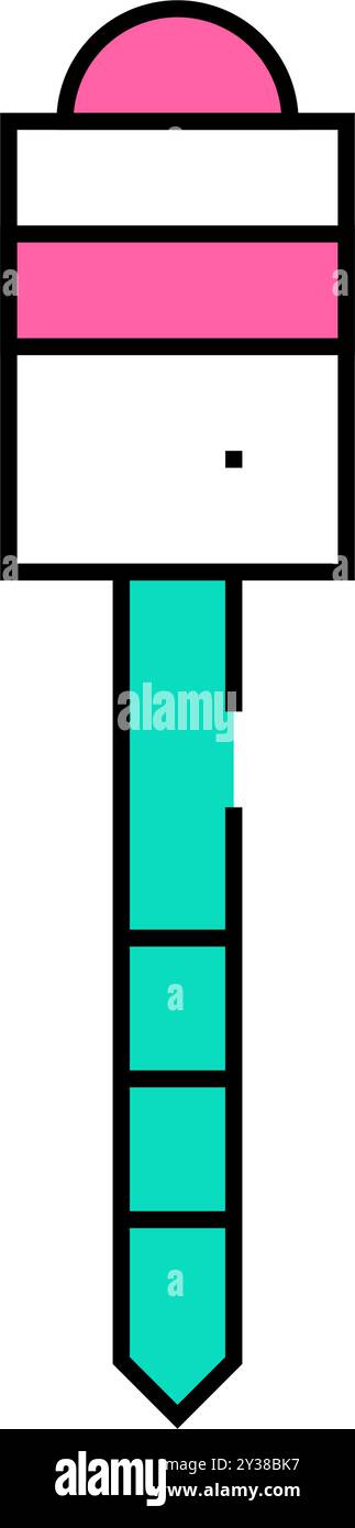 marking peg stick icon color illustration Stock Vector Image & Art - Alamy