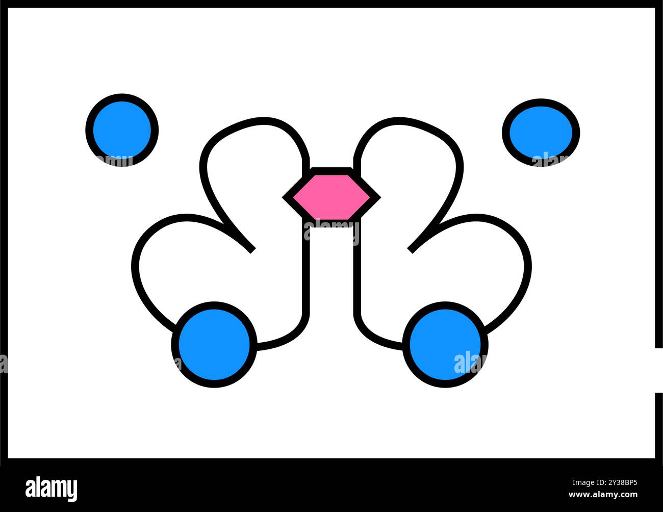 rorschach test flat icon color illustration Stock Vector Image & Art ...