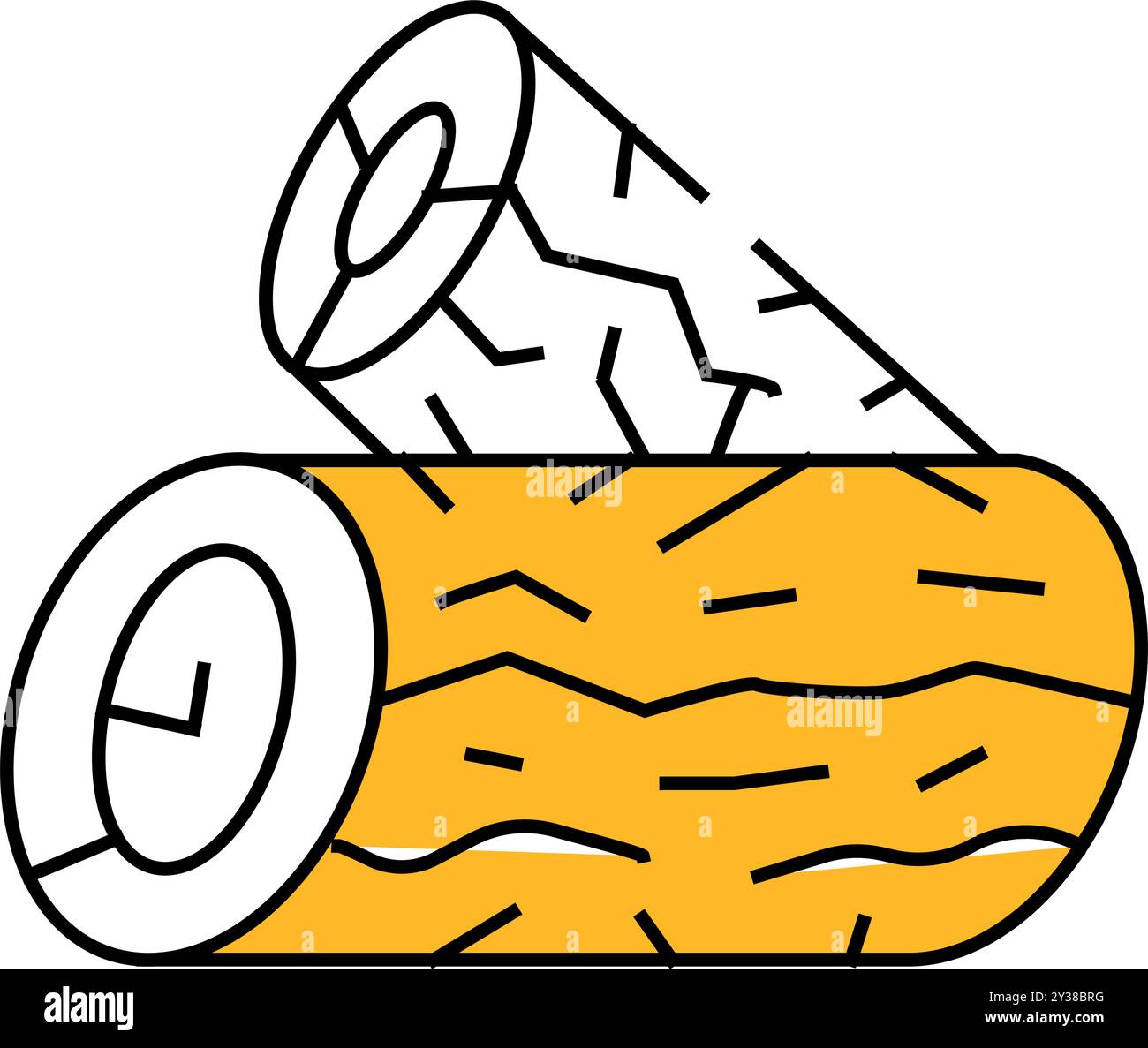 firewood timber icon color illustration Stock Vector Image & Art - Alamy