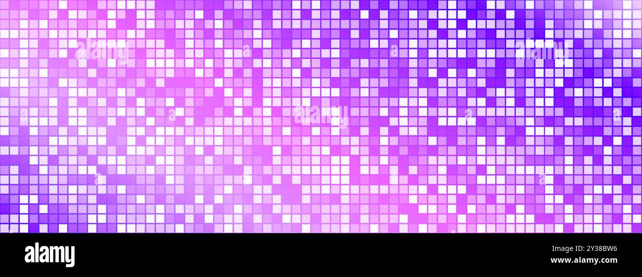 Purple disco party pattern background. Iridescent sequin mosaic texture ...