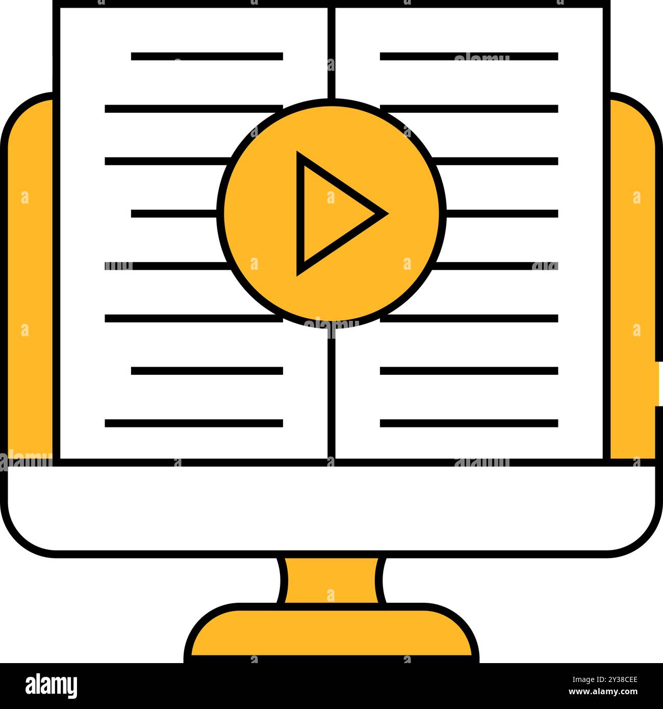 internet audio book icon color illustration Stock Vector Image & Art ...