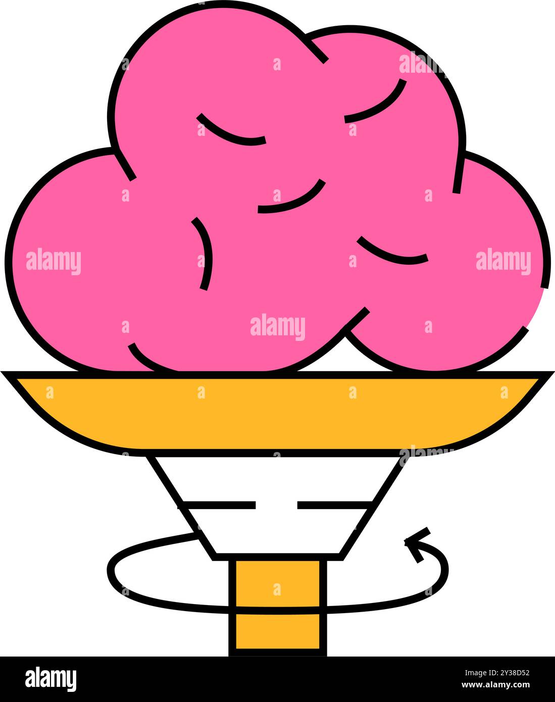 turning pottery equipment icon color illustration Stock Vector Image ...