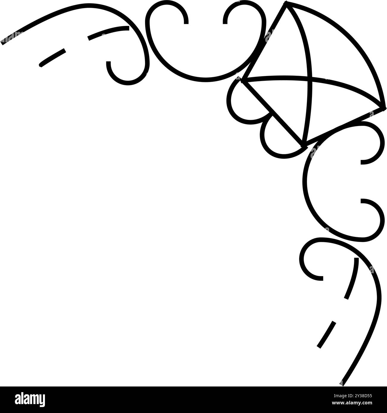 flyer decoration corner icon color illustration Stock Vector Image ...