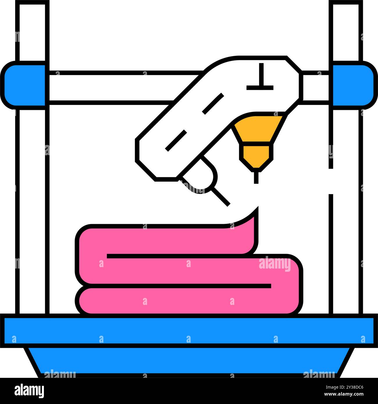 uv flash fused printer icon color illustration Stock Vector Image & Art ...