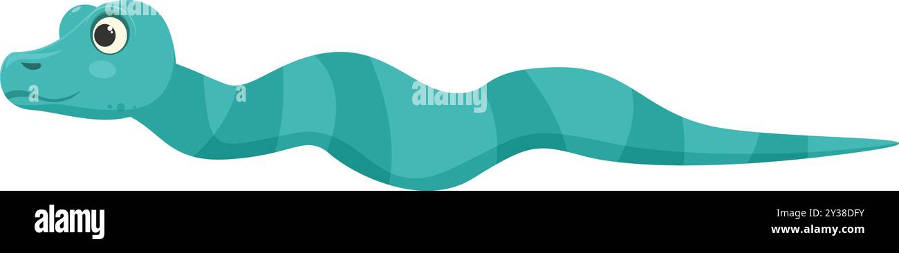 Friendly, smiling, cartoon snake with scales is slithering Stock Vector ...