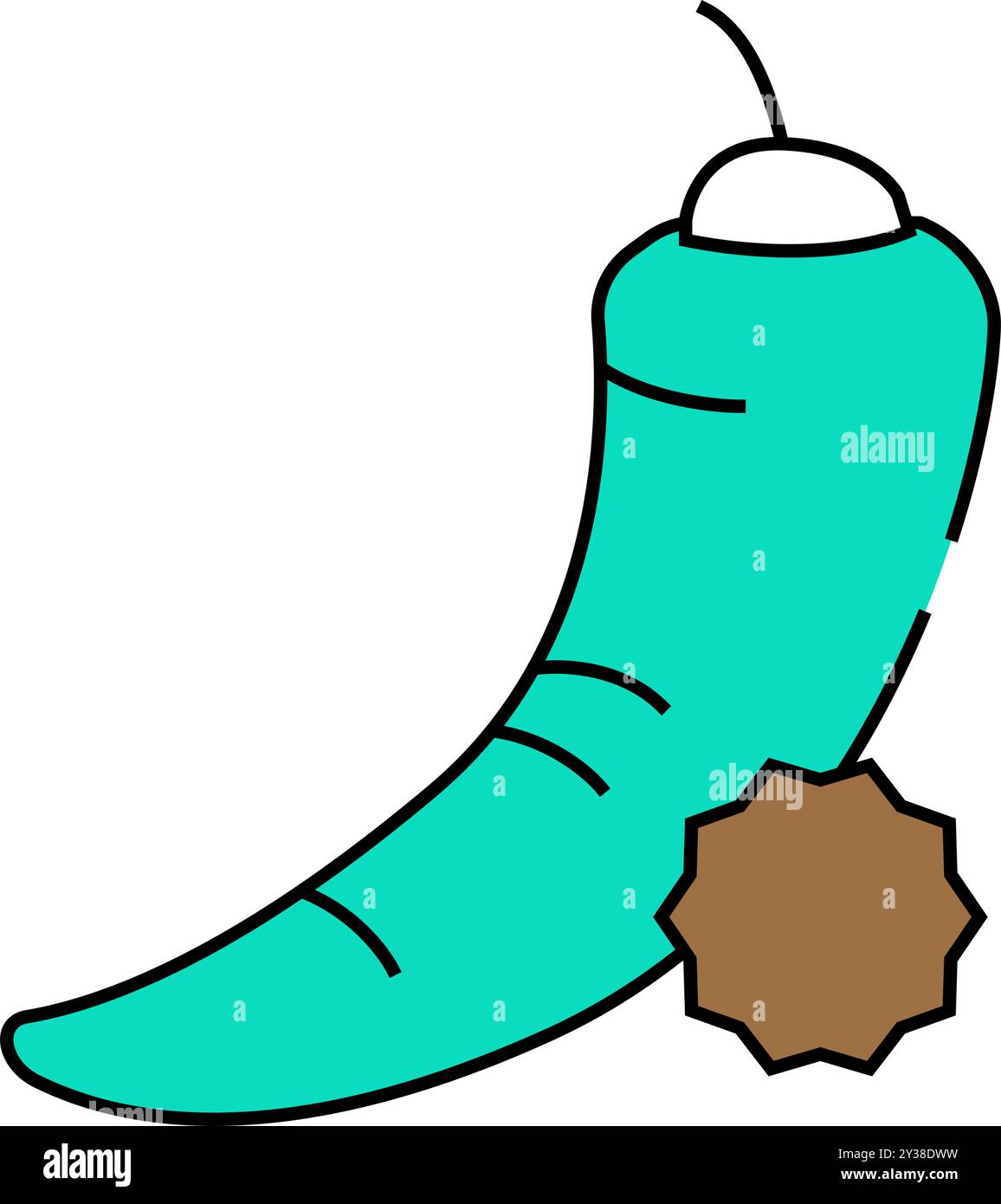 spicy pepper allergy icon color illustration Stock Vector Image & Art ...