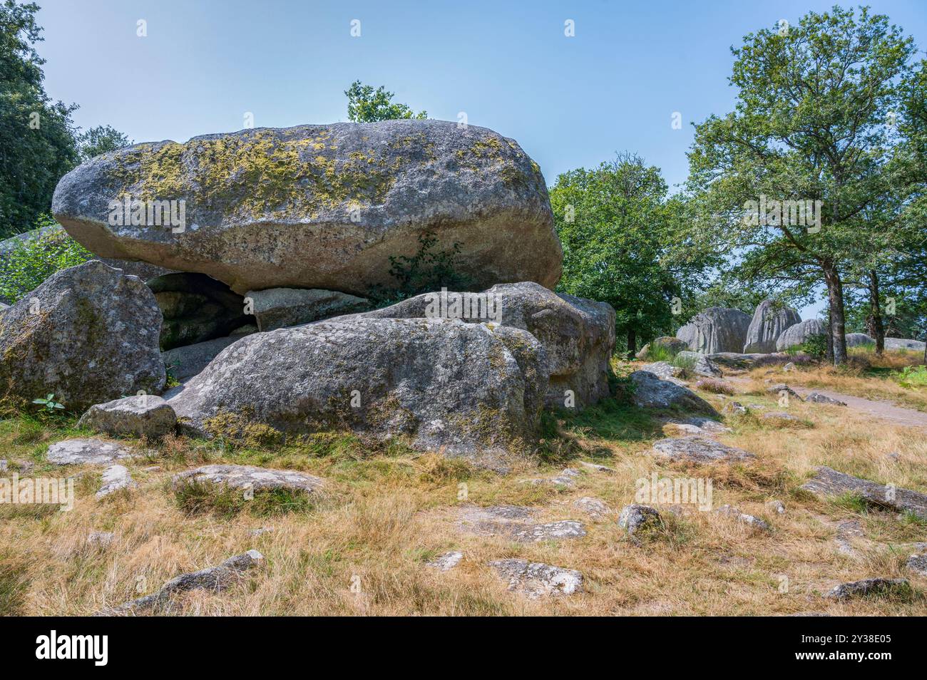 The granite boulders of the Pierres Jaumâtres, a natural jewel of the ...