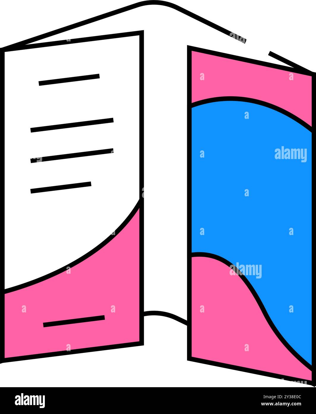 Paper booklet color icon Cut Out Stock Images & Pictures - Alamy