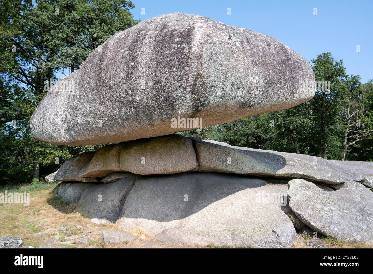 The granite boulders of the Pierres Jaumâtres, a natural jewel of the ...