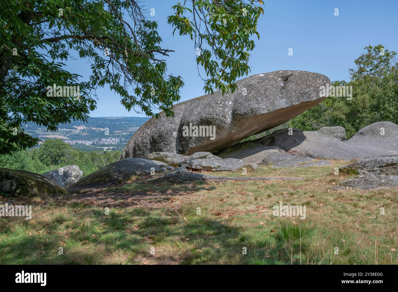 The granite boulders of the Pierres Jaumâtres, a natural jewel of the ...