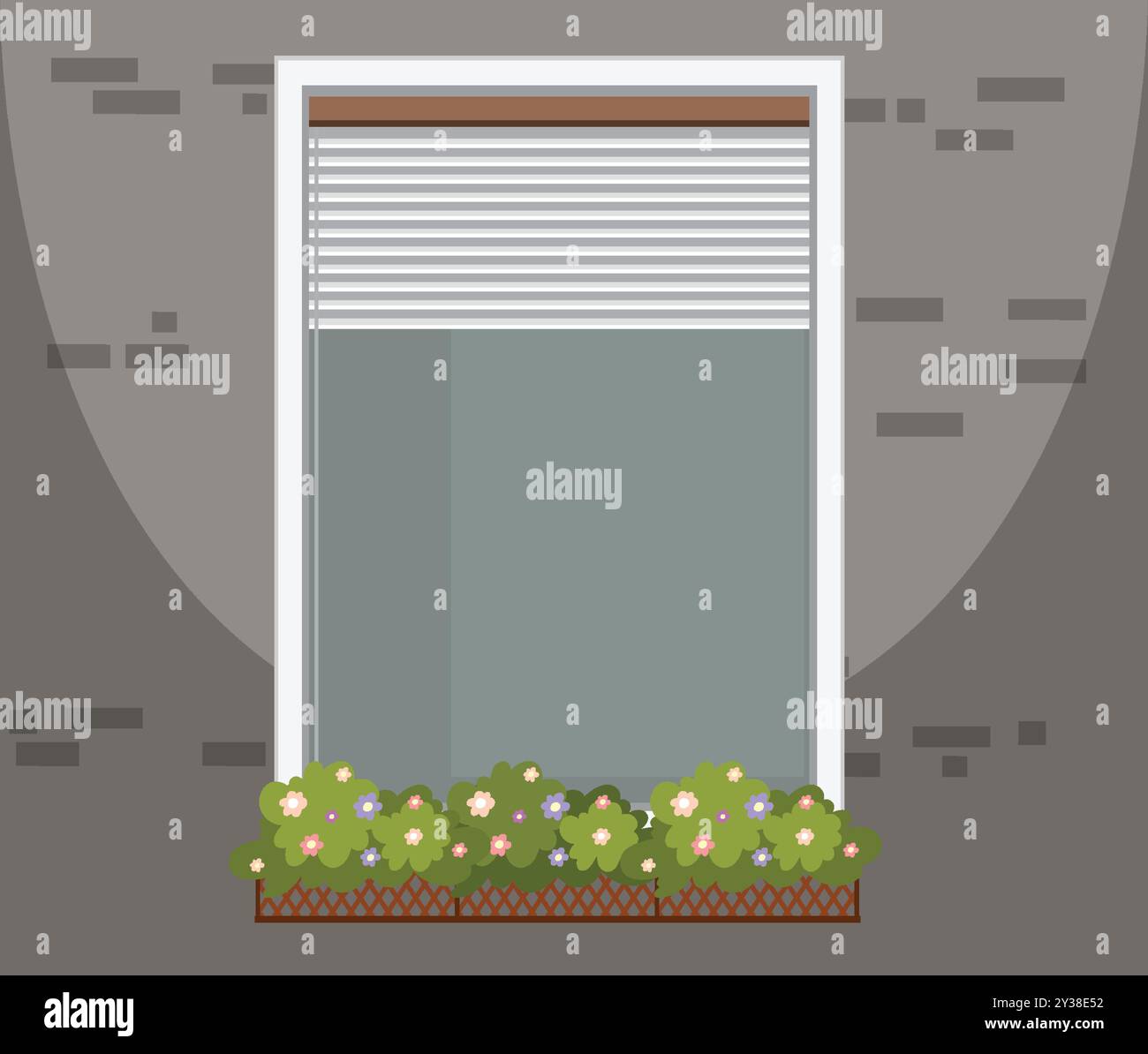 Window box summer Stock Vector Images - Alamy