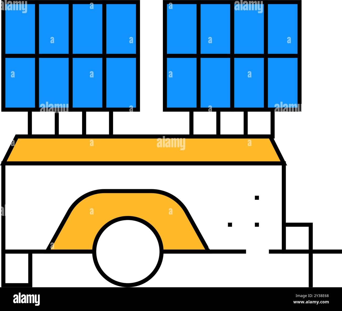mobile solar battery icon color illustration Stock Vector Image & Art ...