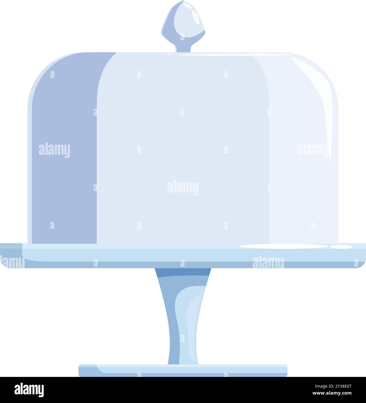 This empty glass cake stand with a cover is perfect for serving and ...